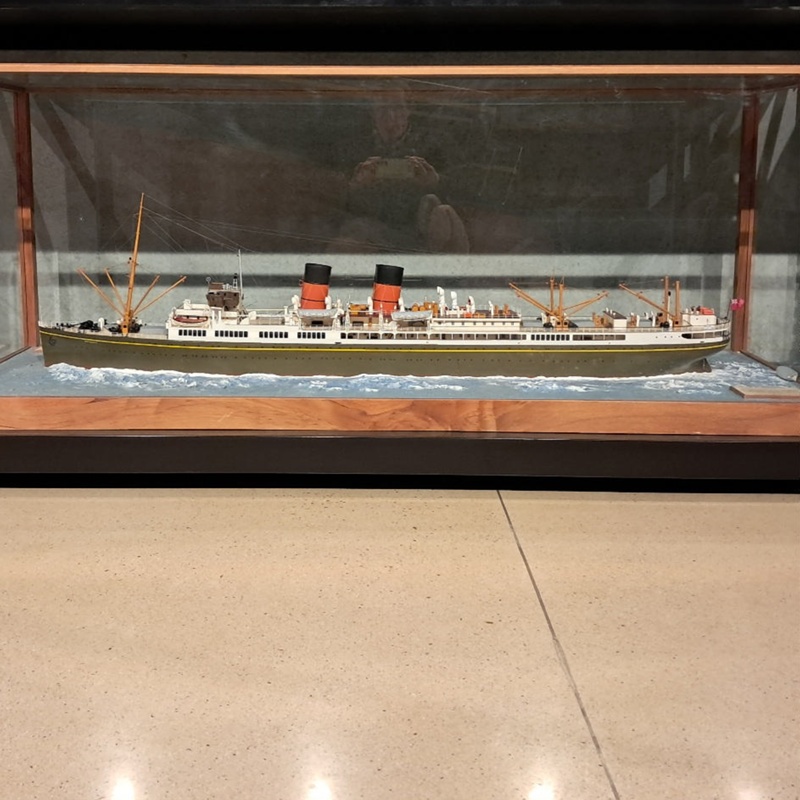 Waterline ship model, Union Steamship Co. ship "MONOWAI II"; D ...