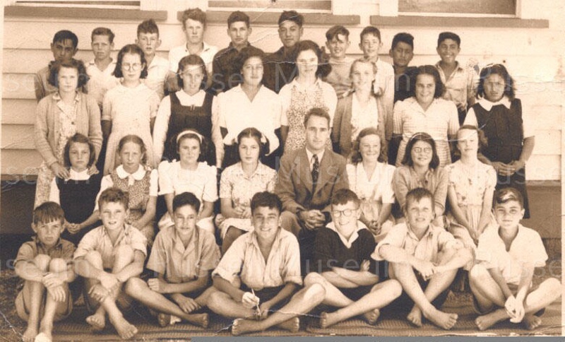 Photo: Russell school children (named). c late 1940's early 1950's; 97/ ...
