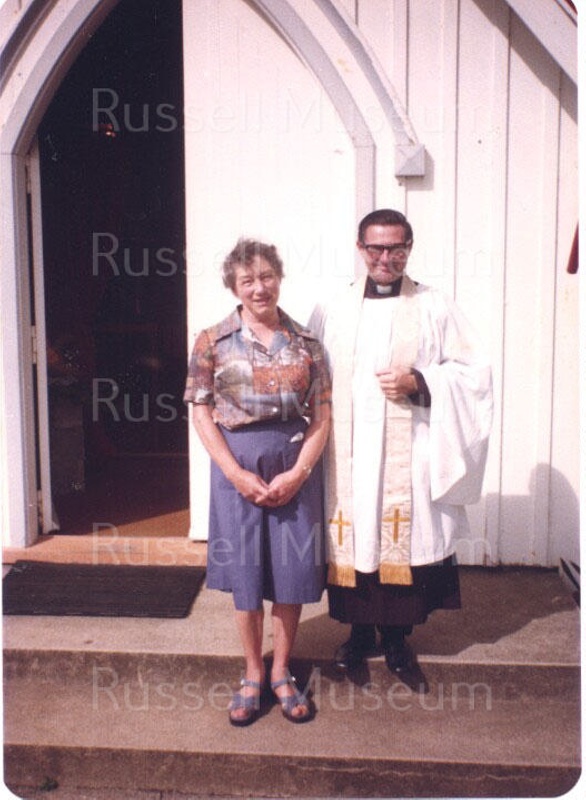 Photo: Rev Arthur Mead and his wife Nina, Kerikeri, c1970's; 97/1250 ...