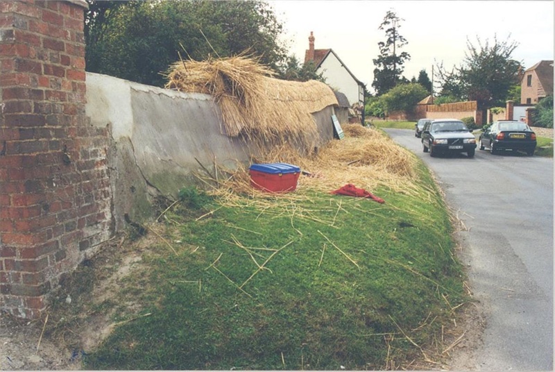Thatched Wall renovation Star Cottage, Orchard Lane.; EHHTM-2010-0077 ...