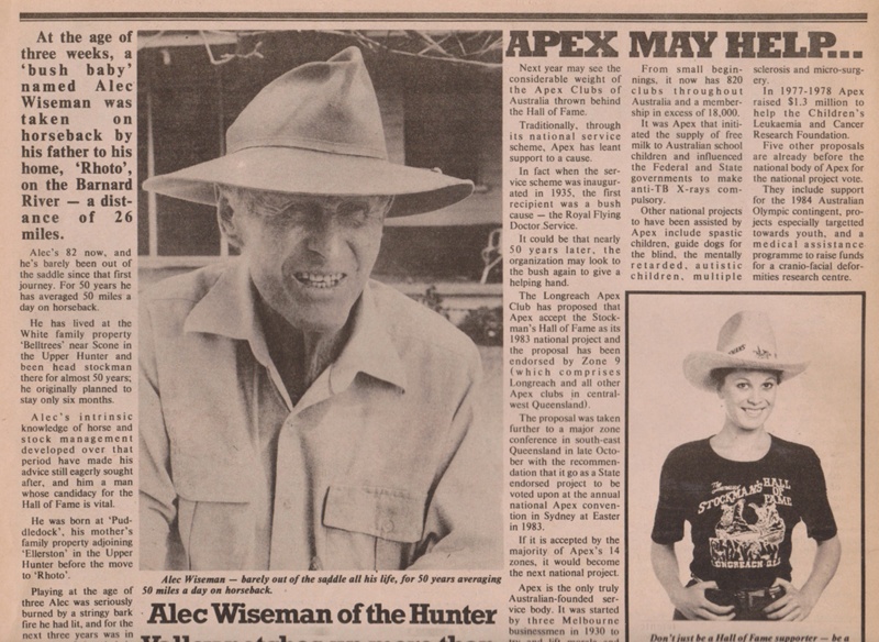 Stockman's Newsletter: Alec Wiseman of the Hunter Valley notches up ...