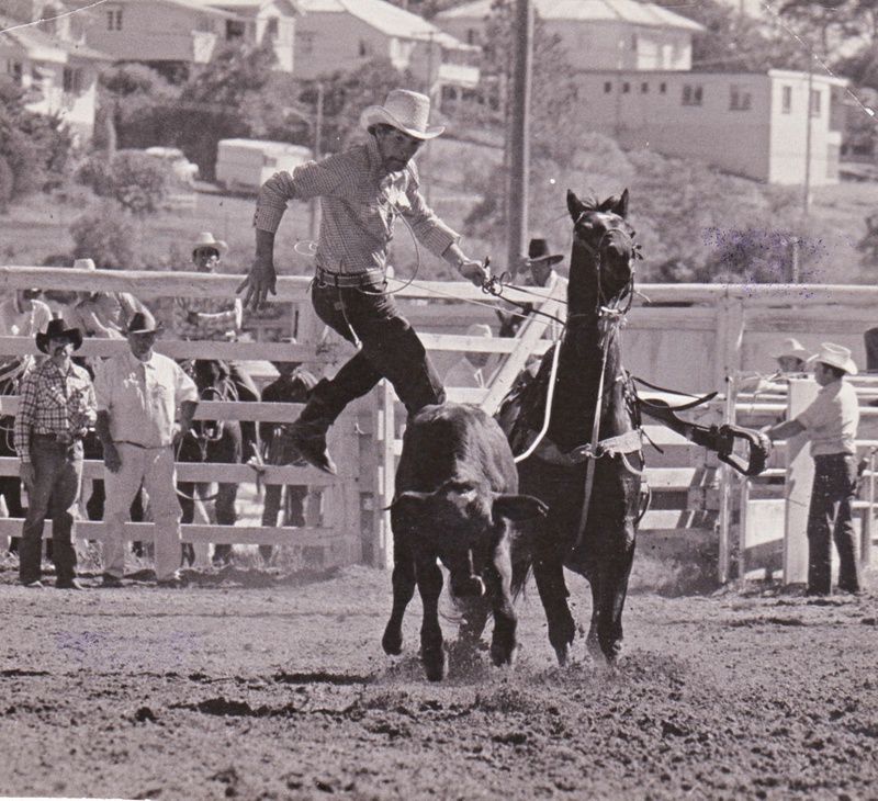 Photograph - Nev McCarthy performing his flying dismount. ; Ethell ...