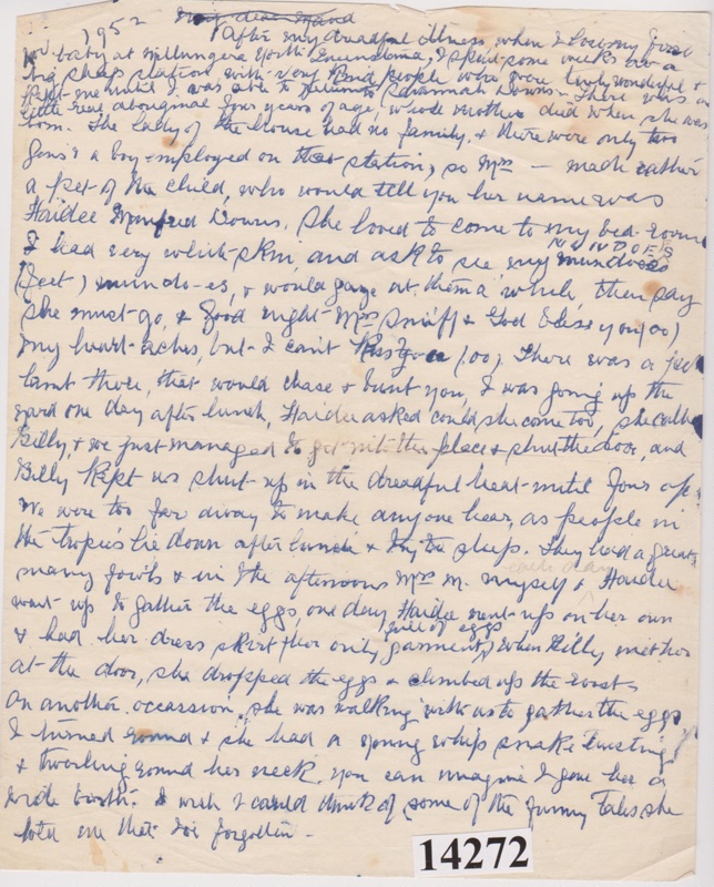 Document - Letter written by Jess Smith to her niece Maud Nevell ...