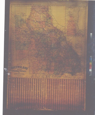 Negative - Map of Queensland Pastoral Stations; H.E.C. Robinson; 7282 ...