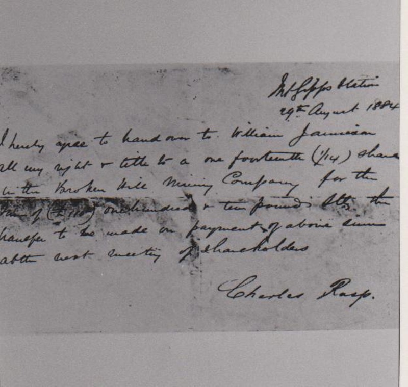 Photograph - Letter from Charles Rasp; 9312 | eHive