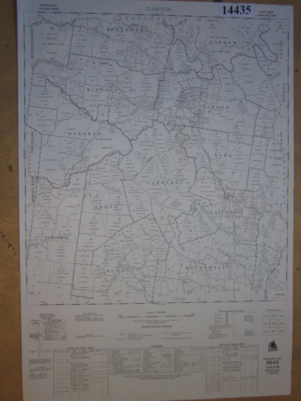 Map - Cadastral Map of Taroom. ; Department of Mapping and Surveying ...
