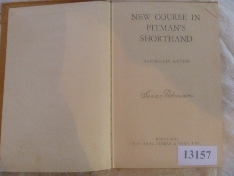 Book: New Course in Pitman's Shorthand.; Pitman, Isaac; 1958?; 13157 ...