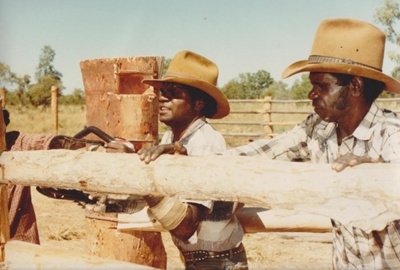 Photograph - Aboriginal Stockmen at the yards; 10299 | eHive