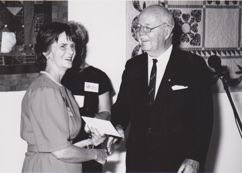 Photograph: Dame Mary Durack Outback Art and Crafts entrant being ...