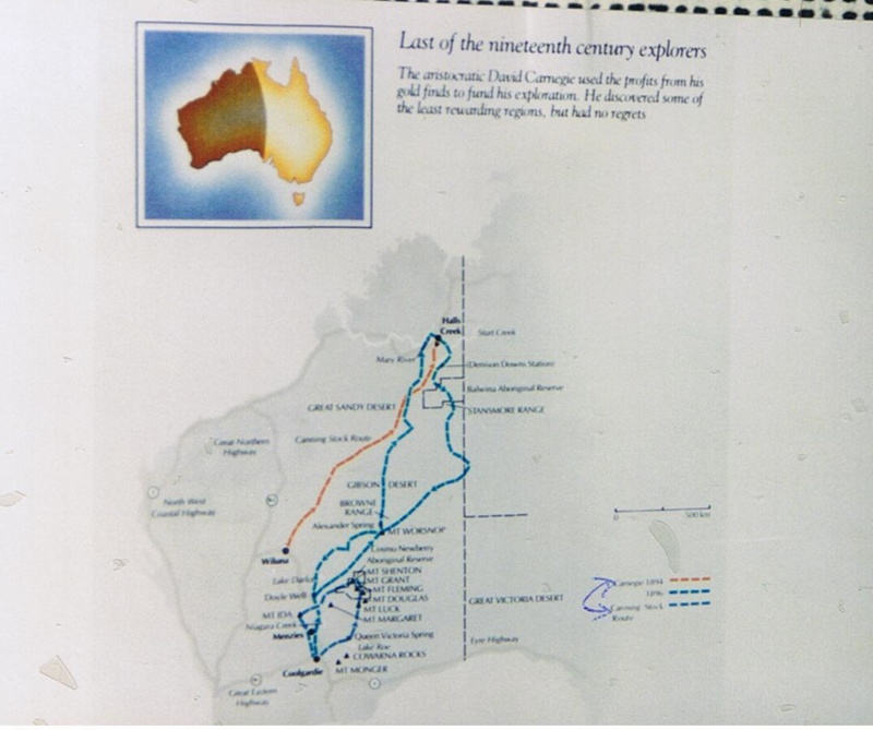 Nineteenth century explorers' map of the opening of the stock routes ...