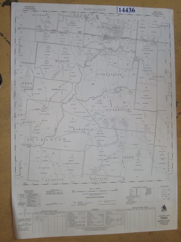 Map -Cadastral Map of Barcaldine. ; Department of Mapping and Surveying ...