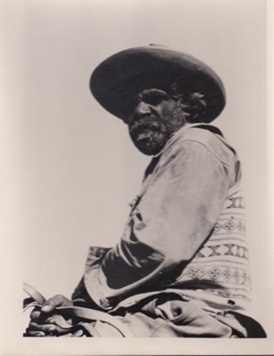 Photograph - Portrait of 'George', Aboriginal Stockman on horseback at ...