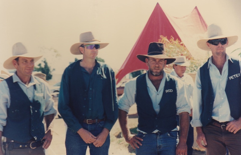 Photograph - Bronco Branding - Wayne McCulloch, Allan Gurney, Rod ...