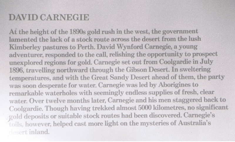 Photograph - Display label titled 'David Carnegie'.; 9036 | eHive