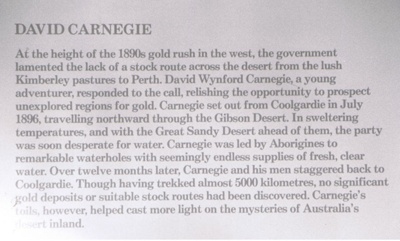 Photograph - Display label titled 'David Carnegie'.; 9036 | eHive