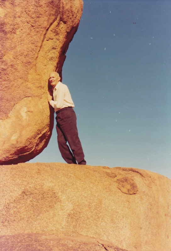 Photograph - Roy Fry at the "Devil's Marbles"; Fry, Roy; 19785; 17174 ...
