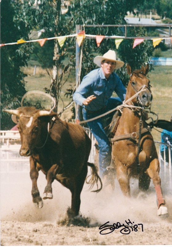 Photograph - Nev McCarthy performing at the Woori Yallock Rodeo ...