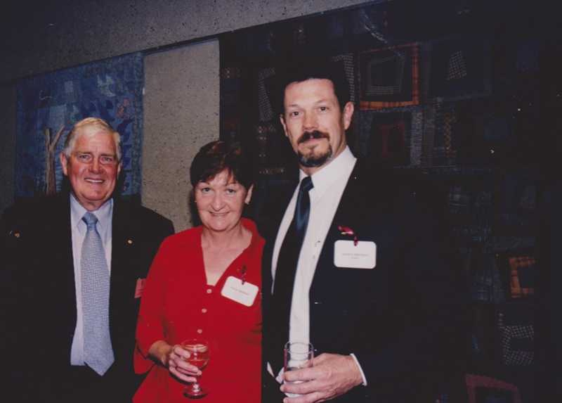 Photograph - Ben Humphries, Dulcie Gardner, Dennis Gardner at the Dame ...