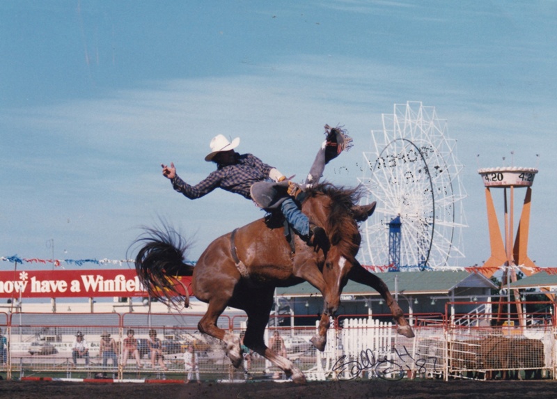Photograph - Eddie Fisher performing at the Melbourne EXPO Rodeo ...