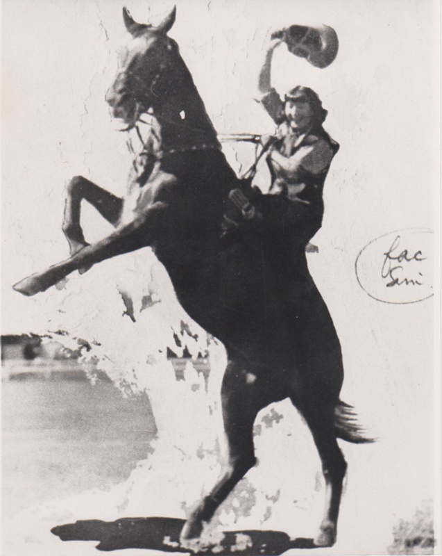 Photograph - Violet Skuthorpe riding "Rainbow". ; 1946 - 1948; 9833 | eHive