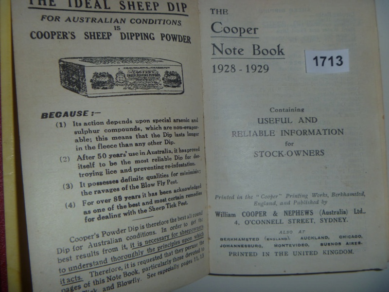 The Cooper Note Book; William Cooper and Nephews (Australia) Ltd.; 1928 ...