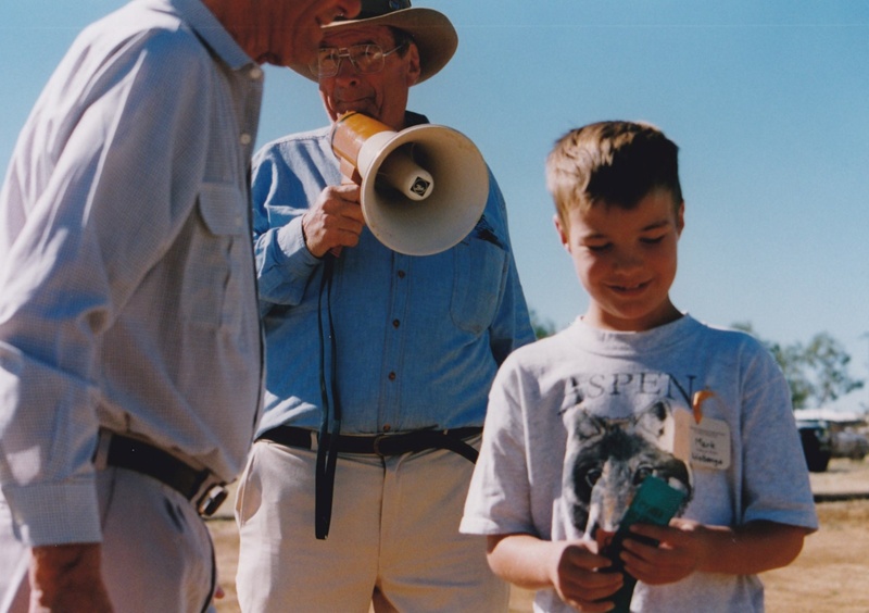 Photograph -Hank Cosgrove (centre) with U/K adult male (L) and U/K ...