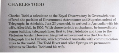 Photograph - Museum Label - Charles Todd.; 8995 | eHive