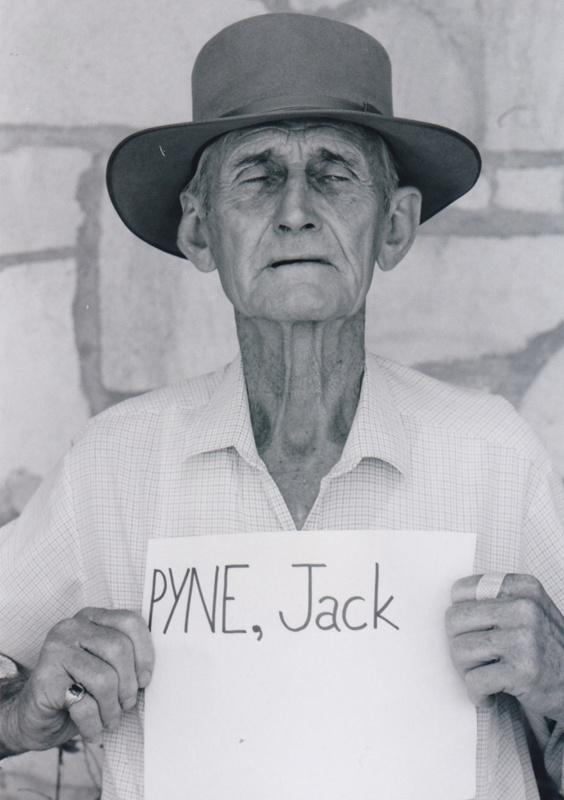 Photograph - Jack Pyne an attendee at the first Drover's reunion.; 1990 ...