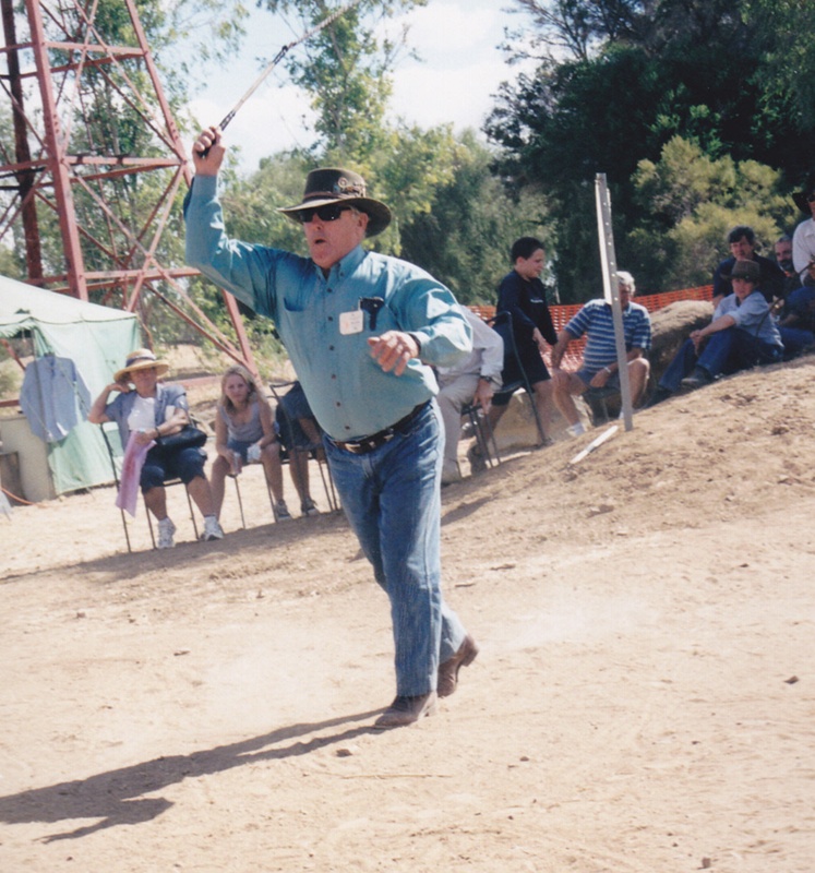 Photograph - Robert Canning Shows off his whip cracking style at the ...
