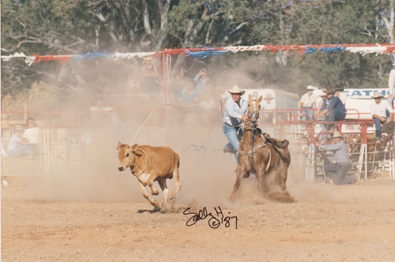 Photograph - Gary McPhee performing at the Heathcote Rodeo. ; 1987 ...