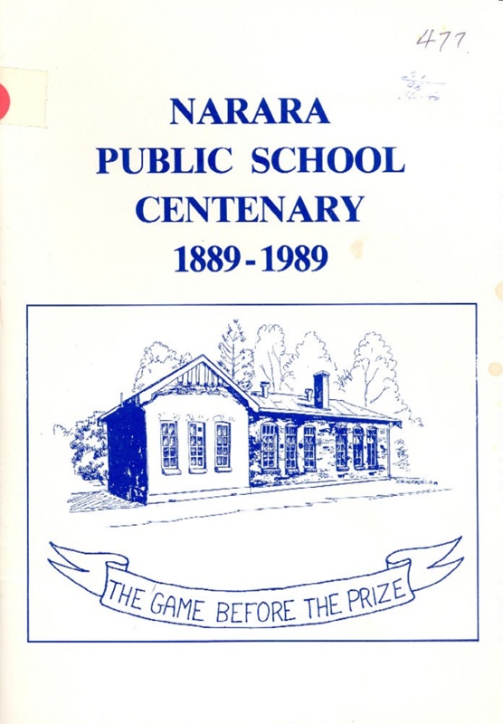 NARARA PUBLIC SCHOOL CENTENARY 1889-1989; 1989; LIB.2023.477 | eHive