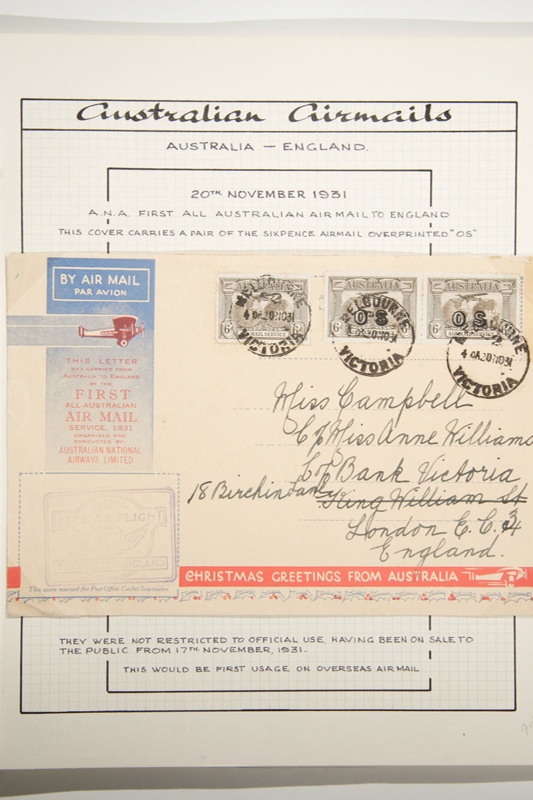 Page 995, 1931 Airmail - Australian National Airways Australia to ...