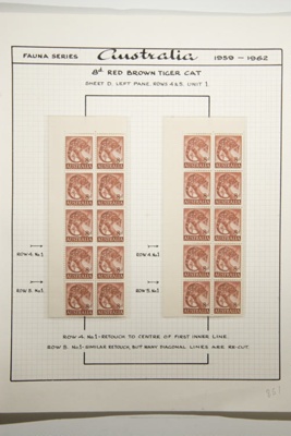 Page 851, 1960 Zoologicals - 8d Tiger Cat mint blocks of 10 (x2 ...