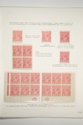 Page 266, 1914-1918 King George V - 1d red mint CA monogram blocks of 6 ...