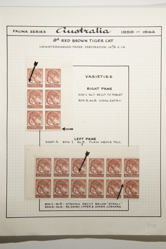 Page 852, 1960 Zoologicals - 8d Tiger Cat mint blocks of 12 and 6 ...
