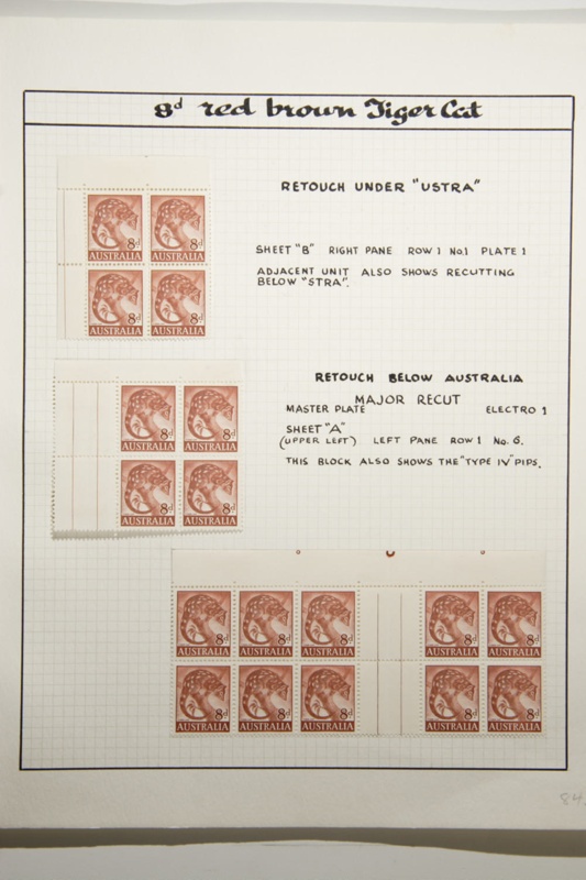 Page 843, 1960 Zoologicals - 9d Tiger Cat mint blocks of 10 and 4 (x2 ...