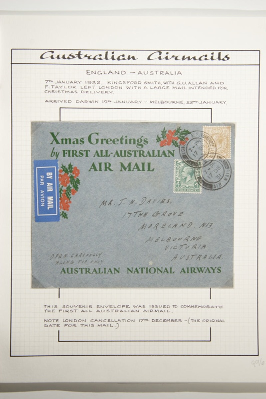 Page 996, 1932 Airmail - England to Australia Christmas mail cover ...