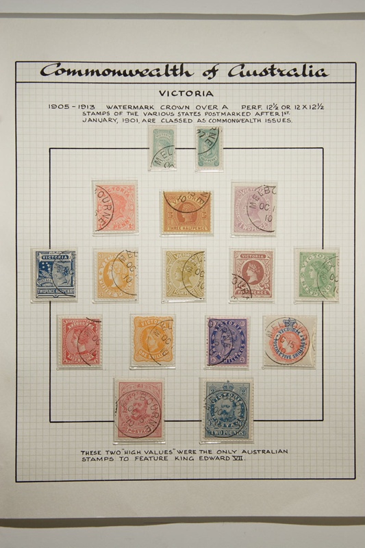 Page 25, 1905-1913 Victoria - Watermark crown over A, ½d to £2 plus ...