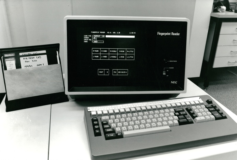 Fingerprint reader computer; Queensland Police; ca1992; PM4555 | eHive