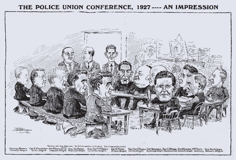 Cartoon from Queensland Police Union Journal; 1927; PM3105 | eHive