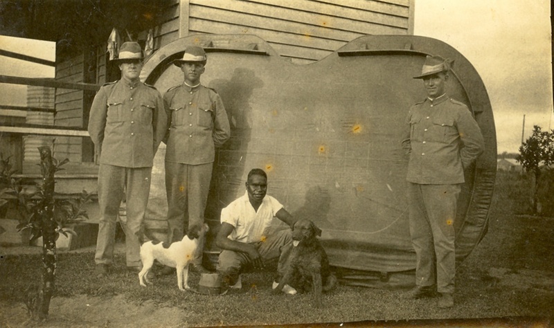 Constable Cecil Roy Stower and staff at Tully police station; 1930 ...