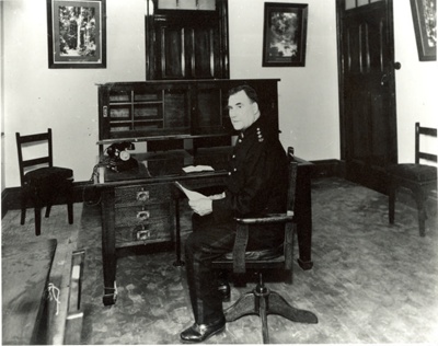 Inspector Charles Watson at the Fortitude Valley Police Station; 1936 ...