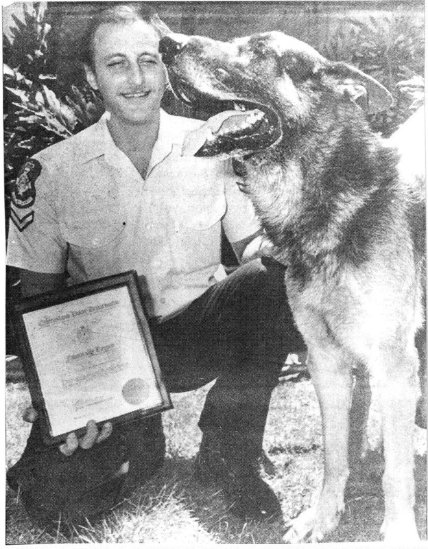 Constable Milburn and PD Max; 1986; PM0741 | eHive