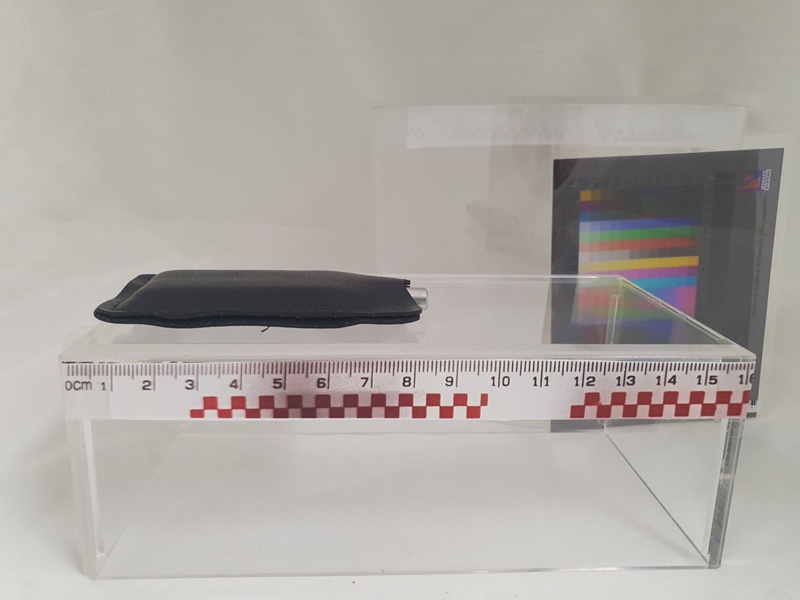 Tuning Fork with pouch; Kustom Signals Inc.; c.1970-2000; QP284-2 | eHive