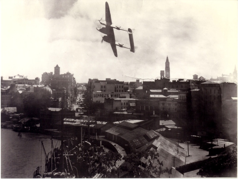 View of Brisbane city wharf area; 1944; PM1045 | eHive