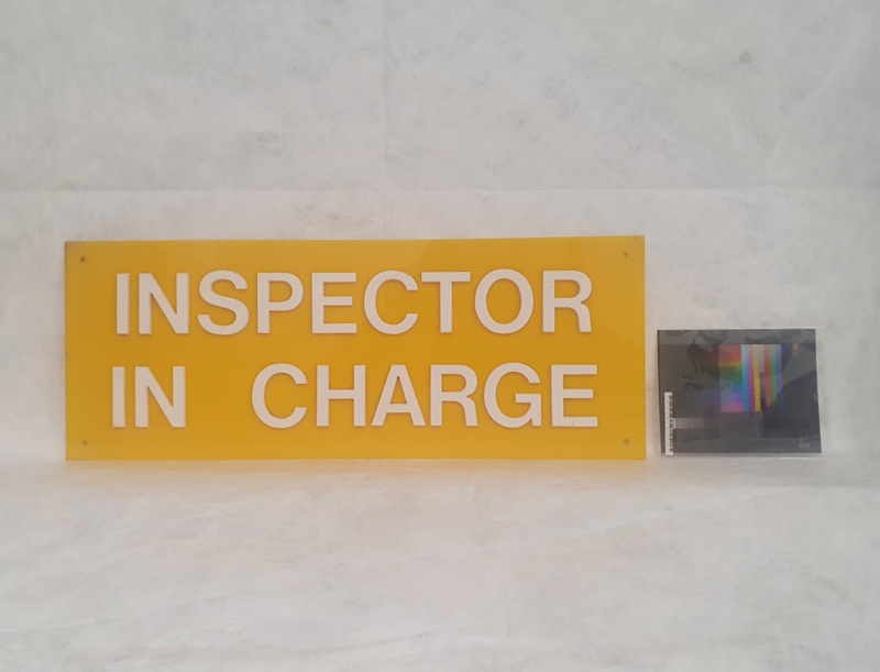 'Inspector In Charge' Sign; Unknown; c.1970-2012; QP301-1 | eHive