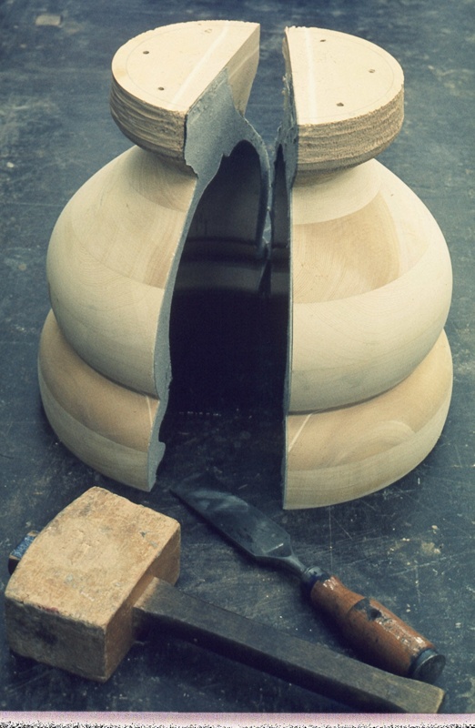 Form removed from lathe and split; Hogbin, Stephen; 1120026 | eHive