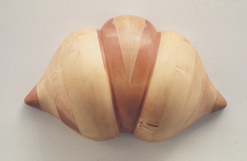 Huon Pine interpretation of an inverted Rose-of-the-west flower; Hogbin ...