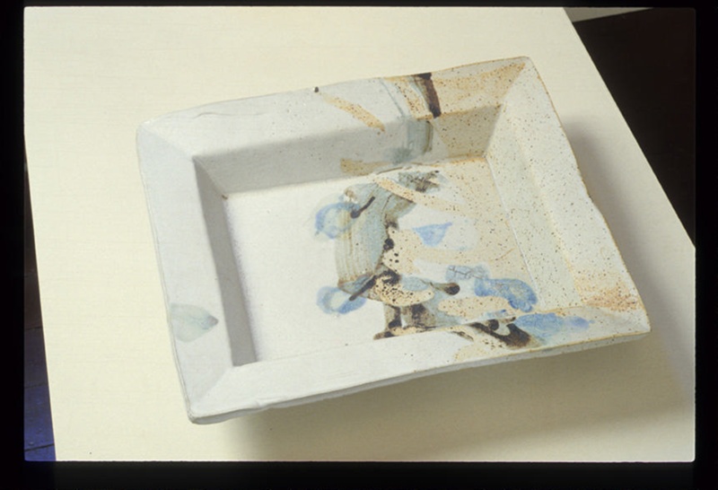 Slab Dish - White Landscape; Howlett, Victoria; 1024011 | eHive