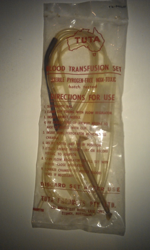 Blood Transfusion Set; Tuta Products; QS2009.157 | eHive